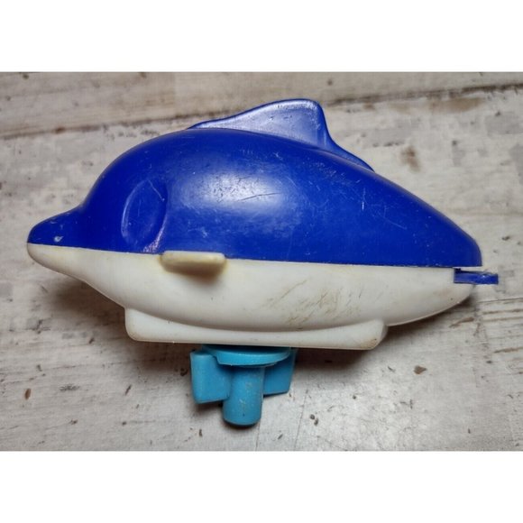 Bandai Namco | Toys | Vintage Bandai Blue Dolphin Wind Up Bathtub Toy ...